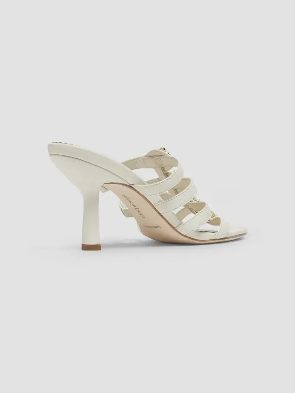 Cinq À Sept Emmy Crystal-embellished Strappy Leather Sandals - Ivory