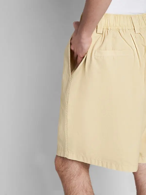 Marni Pleated Cotton Shorts - Corn