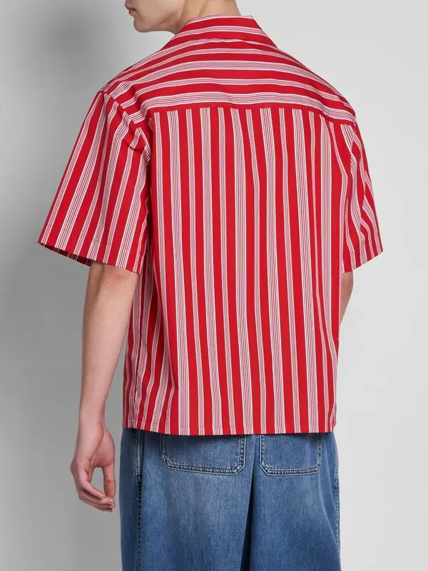 Marni Striped Cotton-blend Camp Shirt