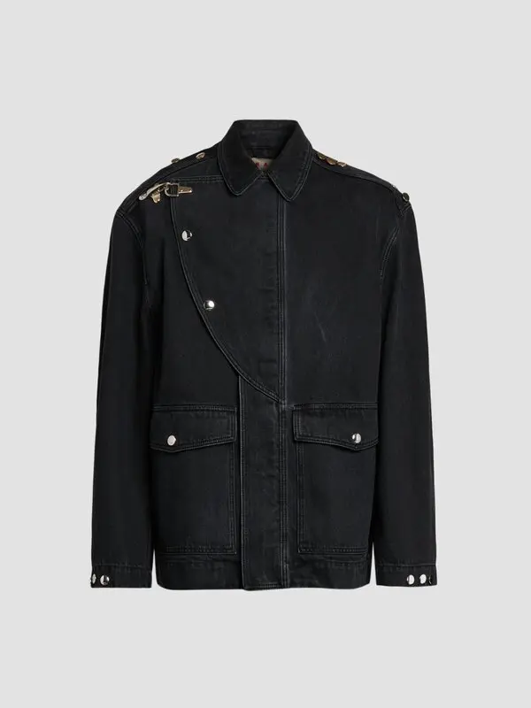Marni Studded Cotton Denim Jacket