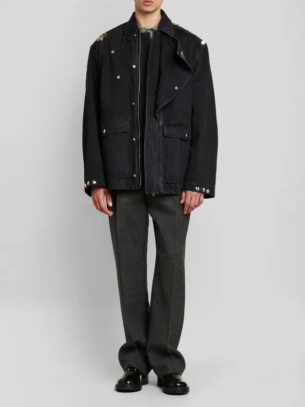 Marni Studded Cotton Denim Jacket