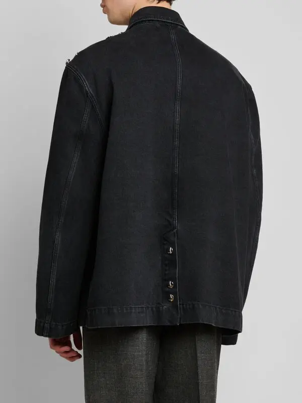 Marni Studded Cotton Denim Jacket