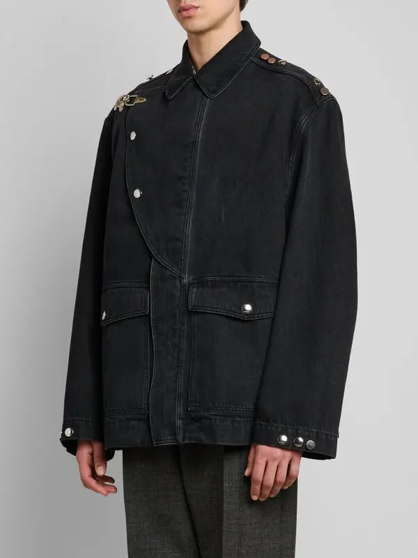 Marni Studded Cotton Denim Jacket