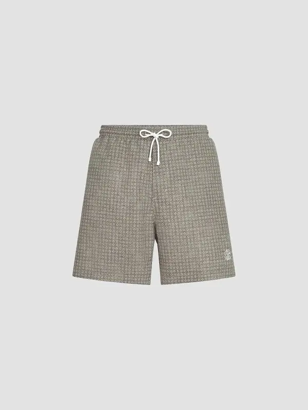 Brunello Cucinelli Flower Print Nylon Swim Shorts