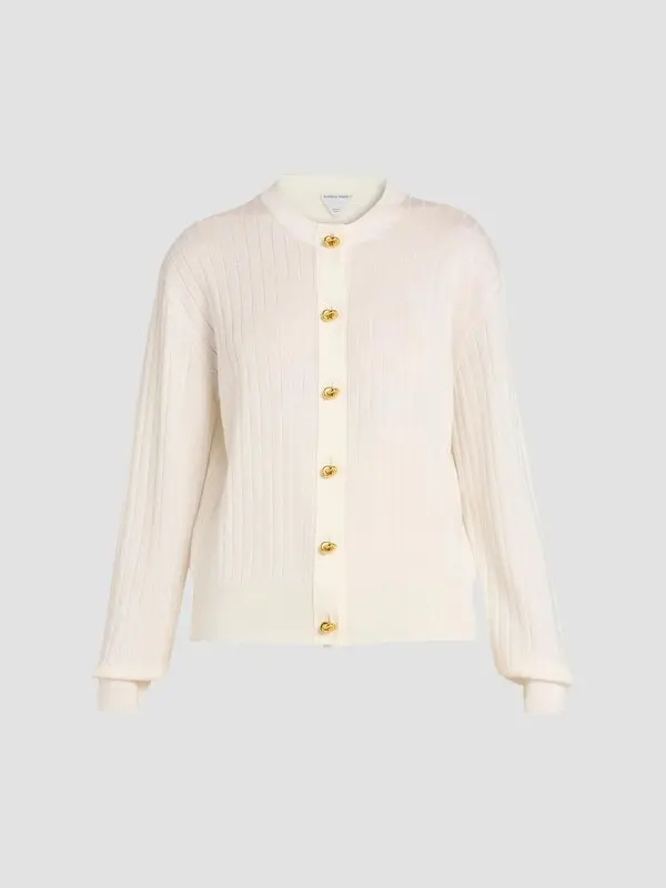 Bottega Veneta Rib-knit Wool Cardigan