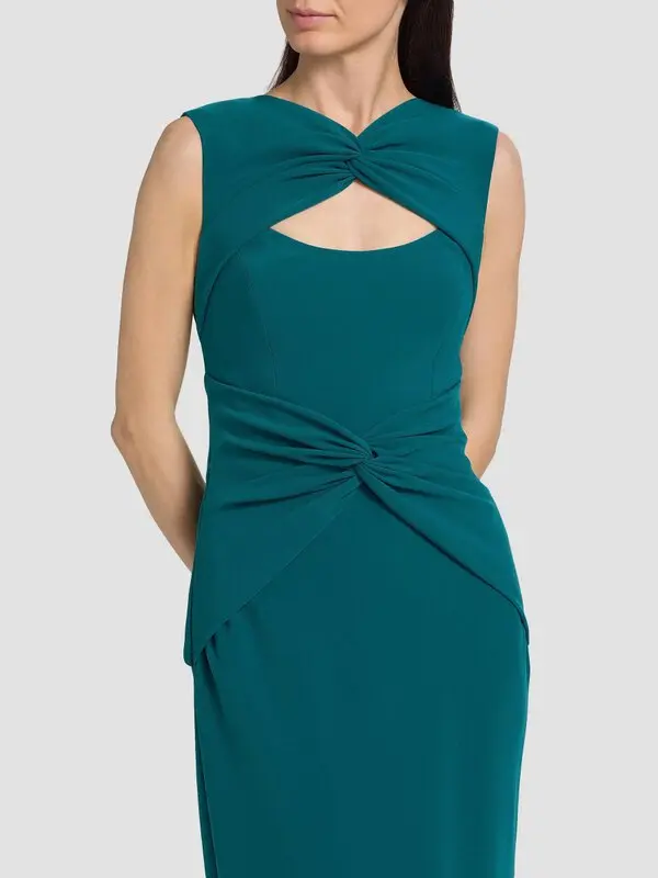 Amsale Twisted Cut-out Gown