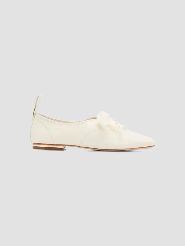 Cinq À Sept Christina 30mm Leather Oxfords - Ivory