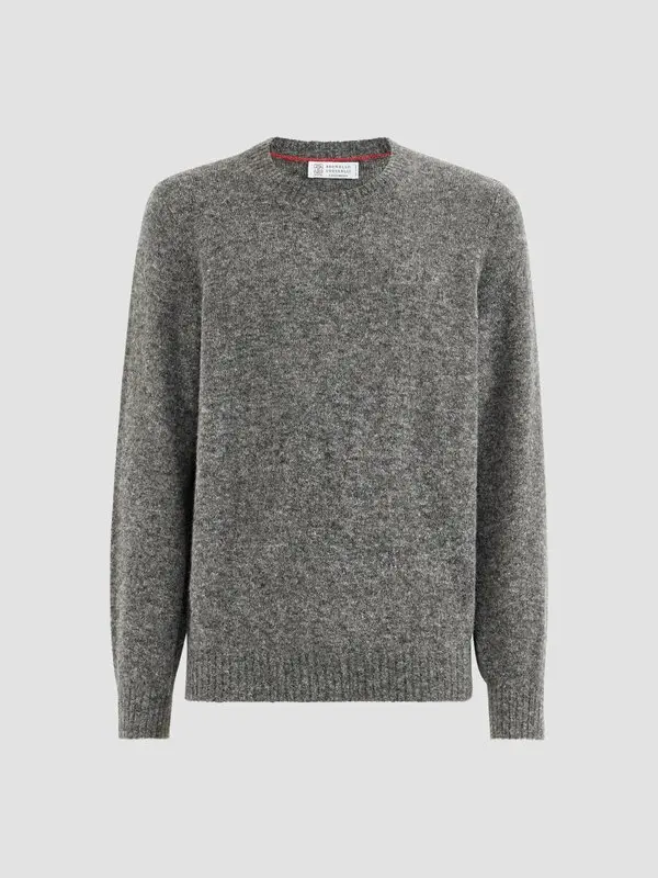 Brunello Cucinelli Alpaca, Cashmere And Wool Sweater - Anthracite