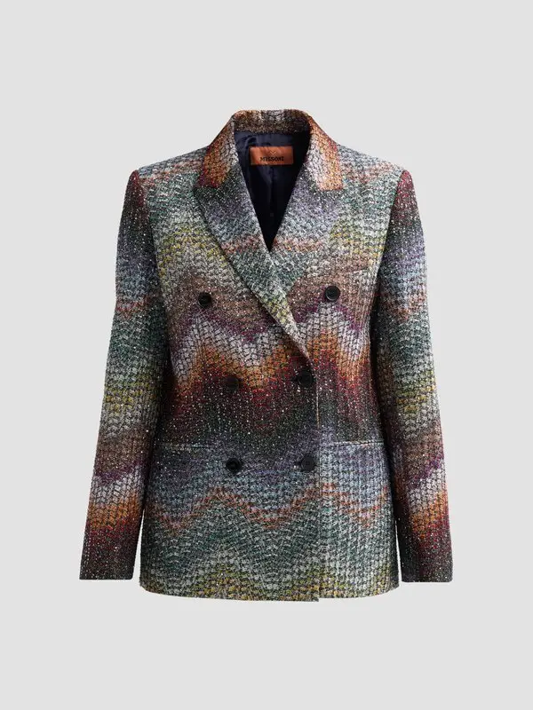 Missoni Textured Chevron Blazer