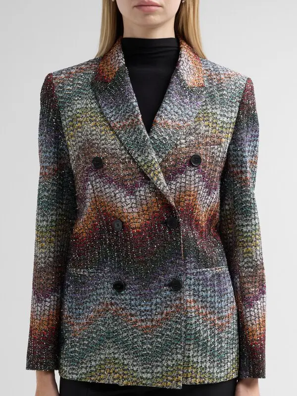 Missoni Textured Chevron Blazer
