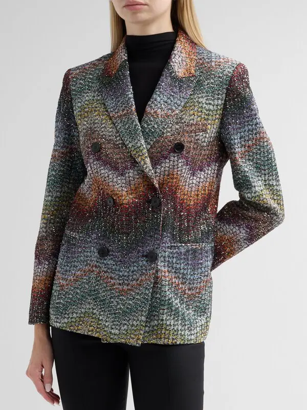 Missoni Textured Chevron Blazer