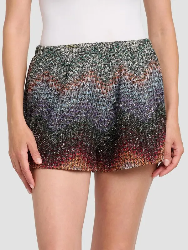 Missoni Meander-chevron Wefted-loom Shorts