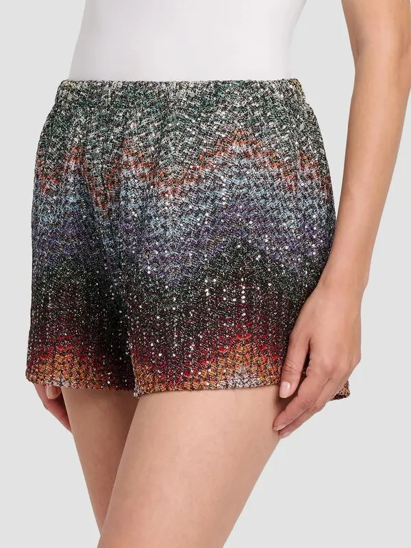 Missoni Meander-chevron Wefted-loom Shorts