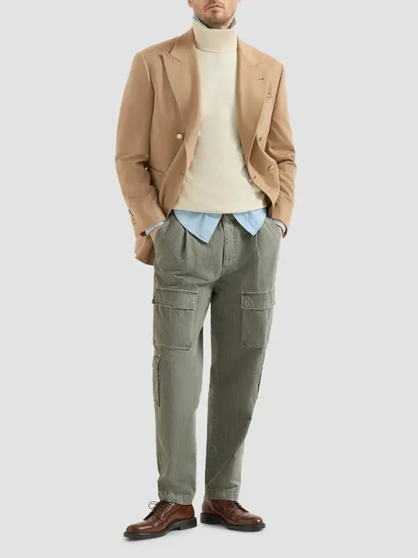 Brunello Cucinelli Flannel One-and-a-half Breasted Tailor Blazer