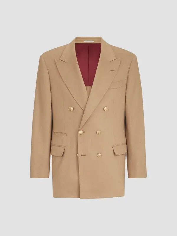 Brunello Cucinelli Flannel One-and-a-half Breasted Tailor Blazer
