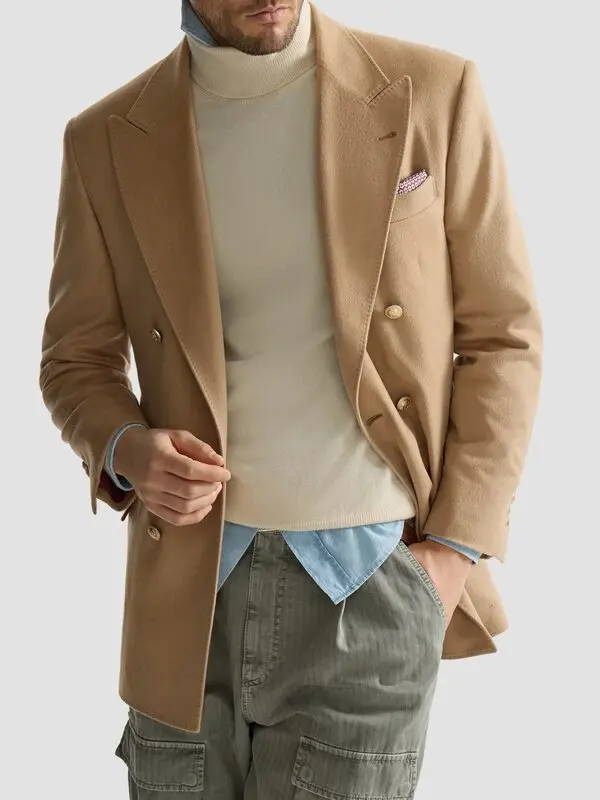 Brunello Cucinelli Flannel One-and-a-half Breasted Tailor Blazer