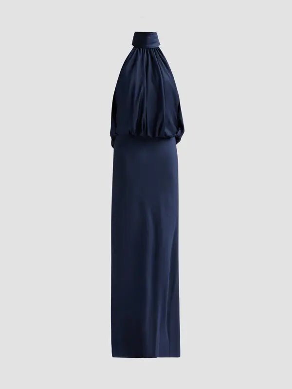 Amsale Blouson Halter Gown