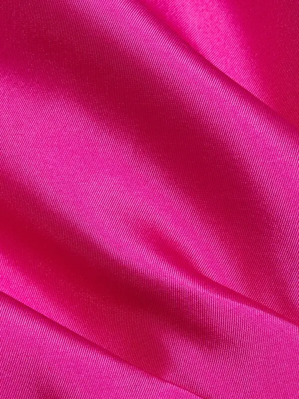 Amsale Satin One-shoulder Ruffle Cocktail Dress