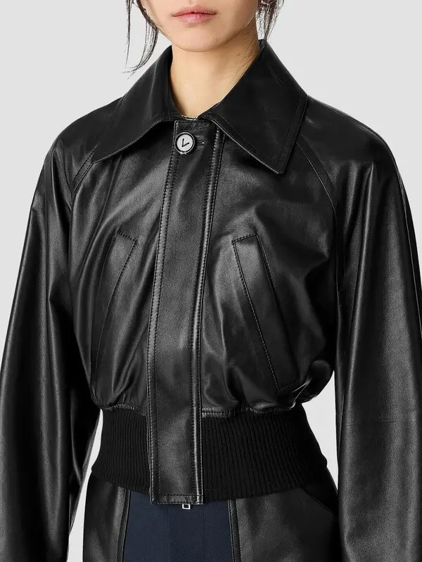 Bottega Veneta Leather Blouson Jacket