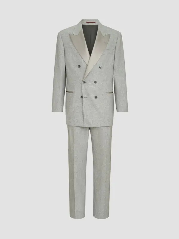 Brunello Cucinelli Cashmere And Silk Lightweight Flannel Tuxedo
