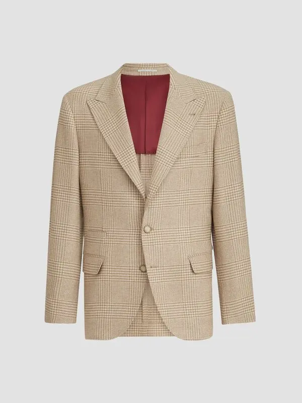 Brunello Cucinelli Comfort Wool And Cashmere Flannel Deconstructed Blazer