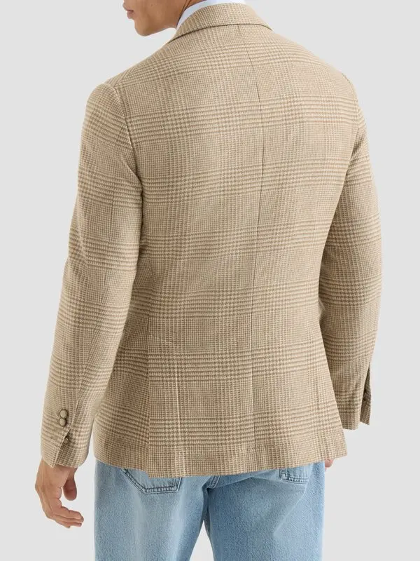 Brunello Cucinelli Comfort Wool And Cashmere Flannel Deconstructed Blazer