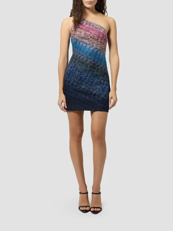 Missoni Dyed Woven One-shoulder Mini Dress