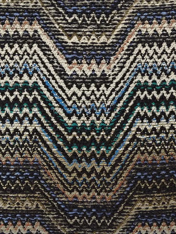 Missoni Amalfi Chevron-striped Square Cushion - Blue Multicolor