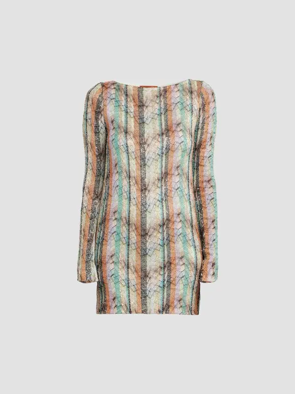 Missoni Chevron & Striped Minidress