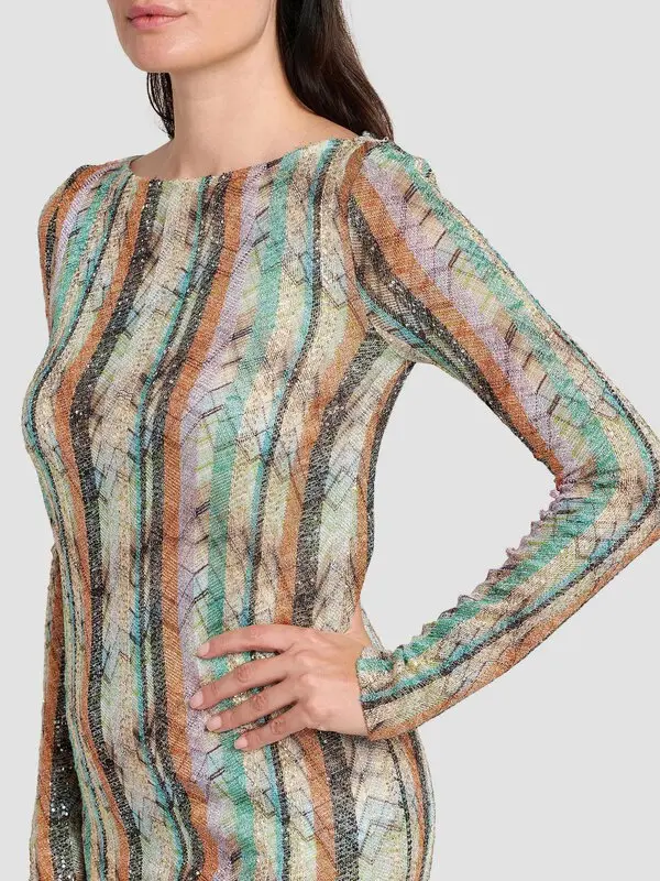 Missoni Chevron & Striped Minidress