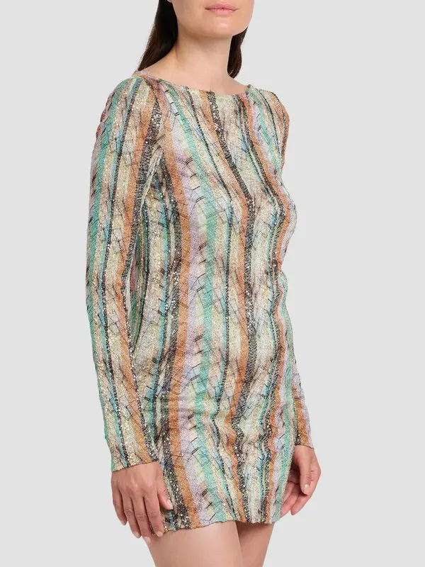 Missoni Chevron & Striped Minidress