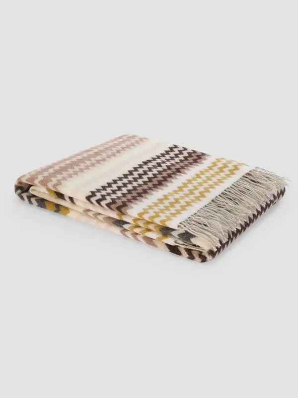 Missoni Humbert Striped Wool-blend Throw Blanket