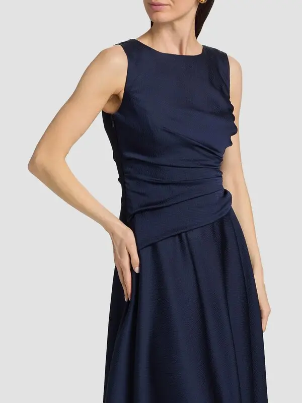 Amsale Draped Asymmetric Cocktail Dress