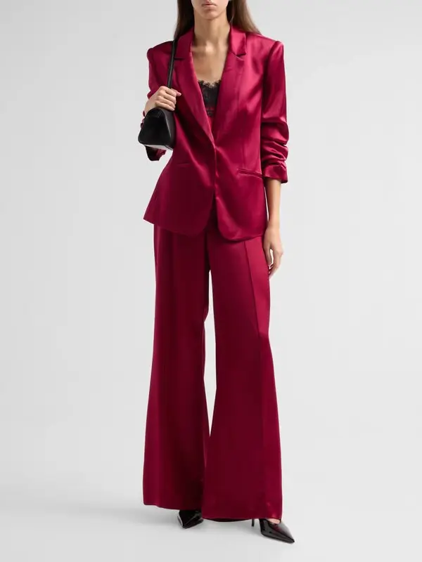 Cinq À Sept Jyn Satin Flared-leg Pants
