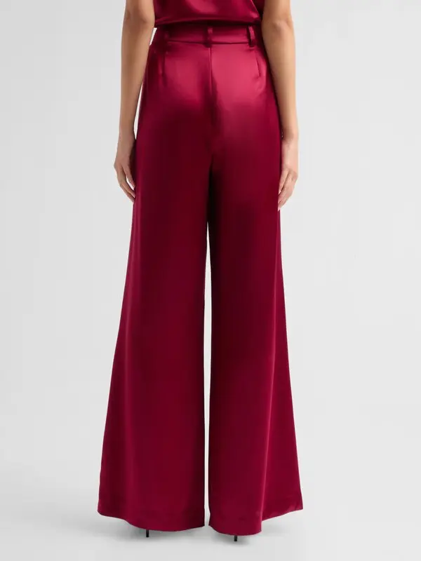 Cinq À Sept Jyn Satin Flared-leg Pants