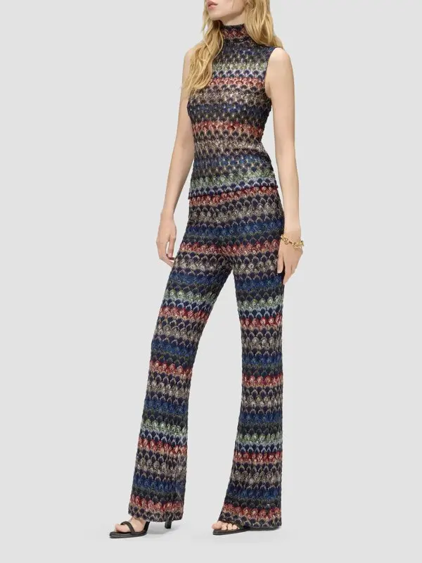 Missoni Scale Pattern Flare Pants