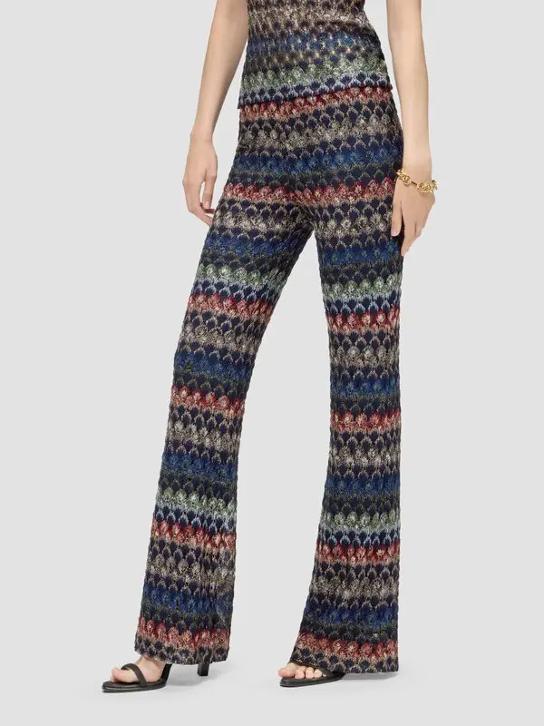 Missoni Scale Pattern Flare Pants