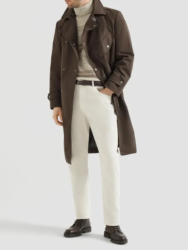 Brunello Cucinelli Gart-dyed Comfort Denim Five-pocket Jeans