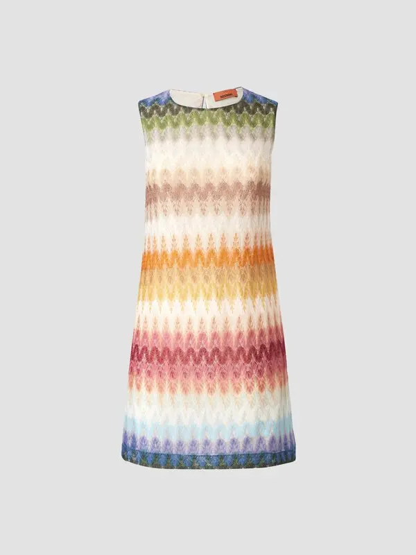 Missoni Chevron Stripe Shift Mini Dress - Multicolor