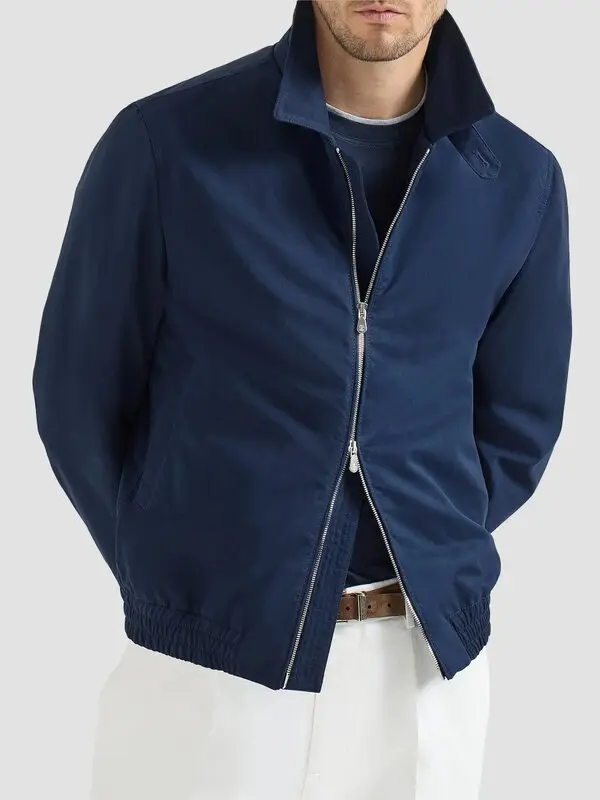 Brunello Cucinelli Water Resistant Microfiber Outerwear Jacket