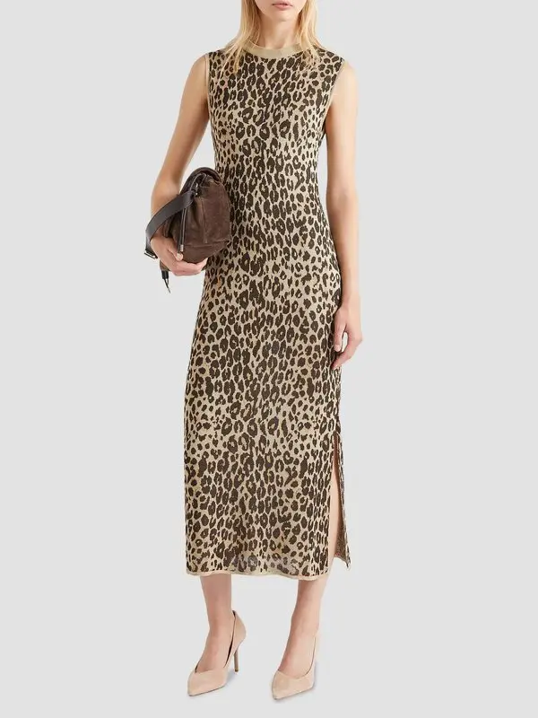 Marella Jacquard Knit Midi Dress