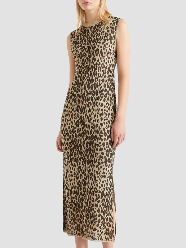 Marella Jacquard Knit Midi Dress