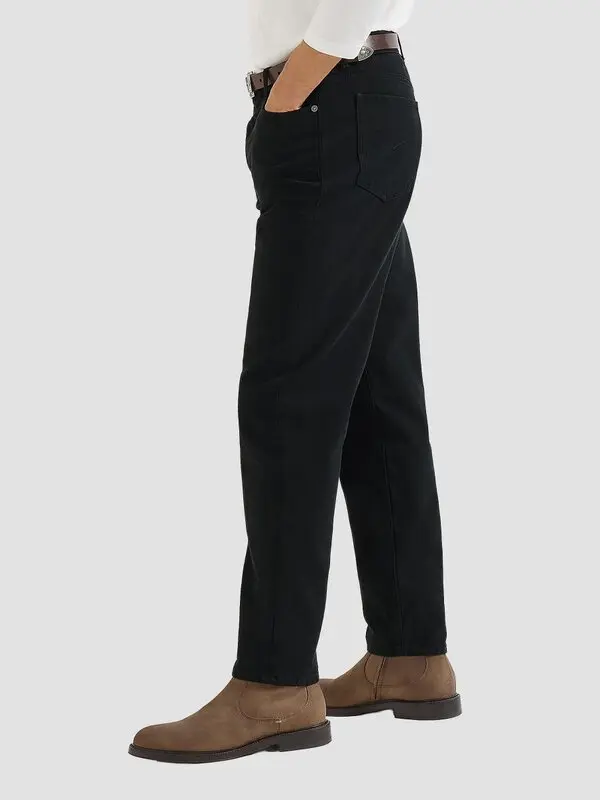 Brunello Cucinelli Gart-dyed Denim Iconic Fit Five-pocket Jeans - Black