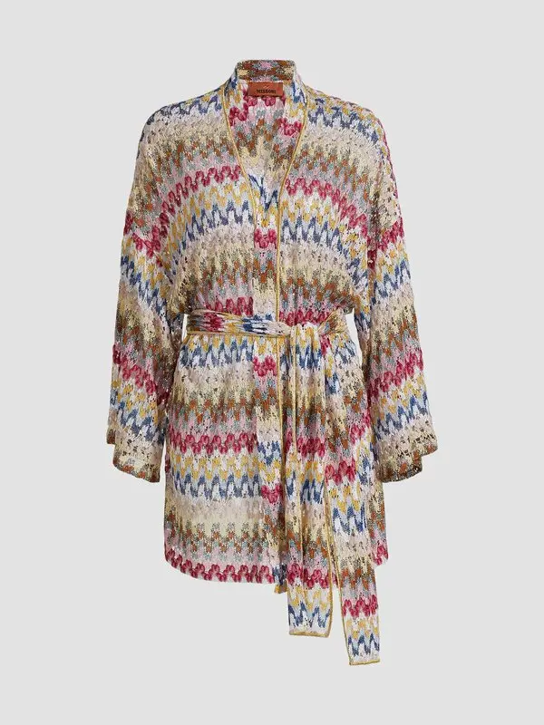 Missoni Raschel Lace Cover-up Shirtdress - Multi White Base