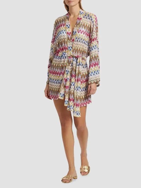 Missoni Raschel Lace Cover-up Shirtdress
