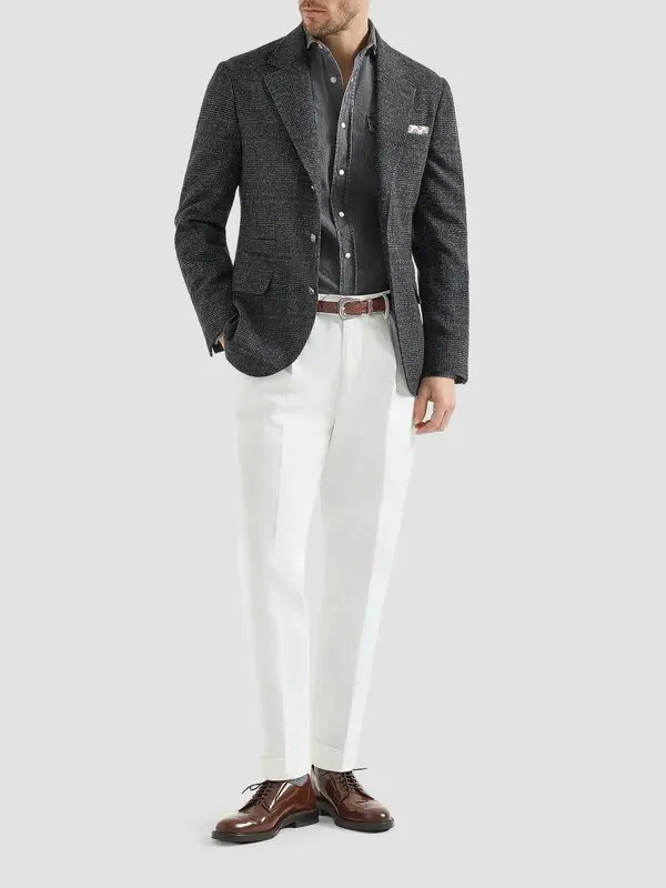 Brunello Cucinelli Lightweight Denim Easy Fit Western Shirt