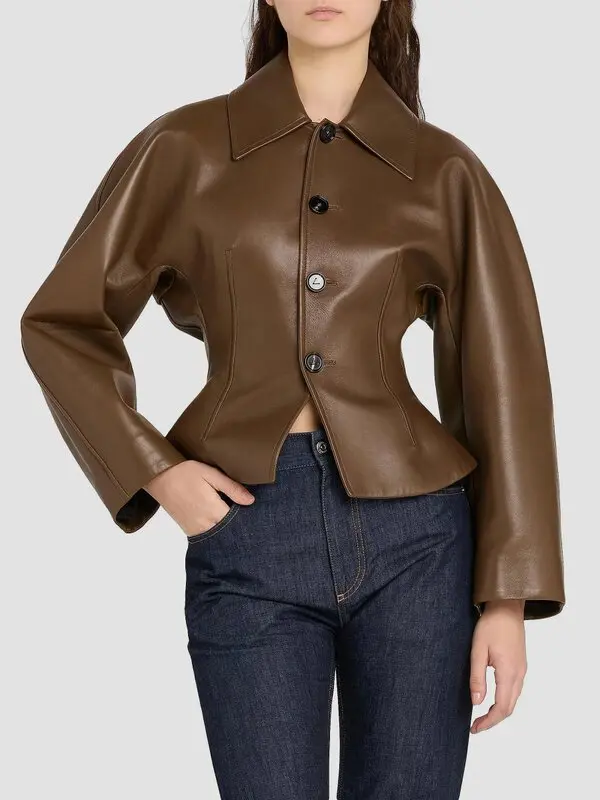 Bottega Veneta Sculpted Leather Jacket