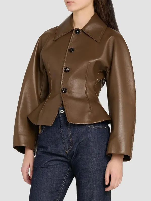 Bottega Veneta Sculpted Leather Jacket