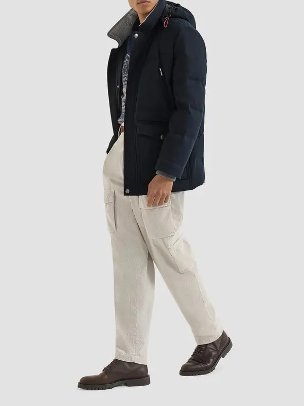 Brunello Cucinelli Silk And Cotton Lightweight Jersey Shirt With Spead Collar - Blue
