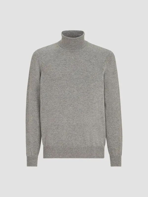 Brunello Cucinelli Cashmere Turtleneck Sweater - Grey